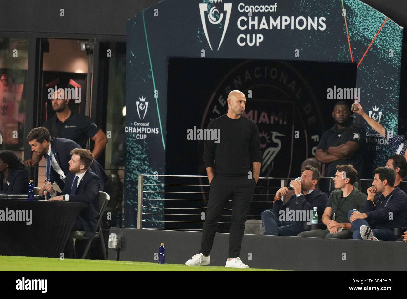 Inter Miami head coach Javier Mascherano watches during the second half ...