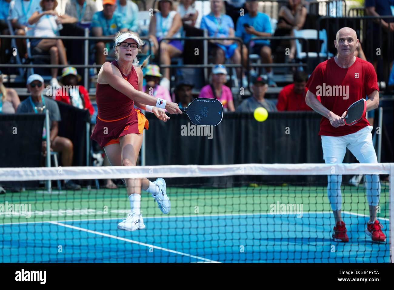 NAPLES, FL - APRIL 30: Anna Leigh Waters (USA) plays with partner Andre ...
