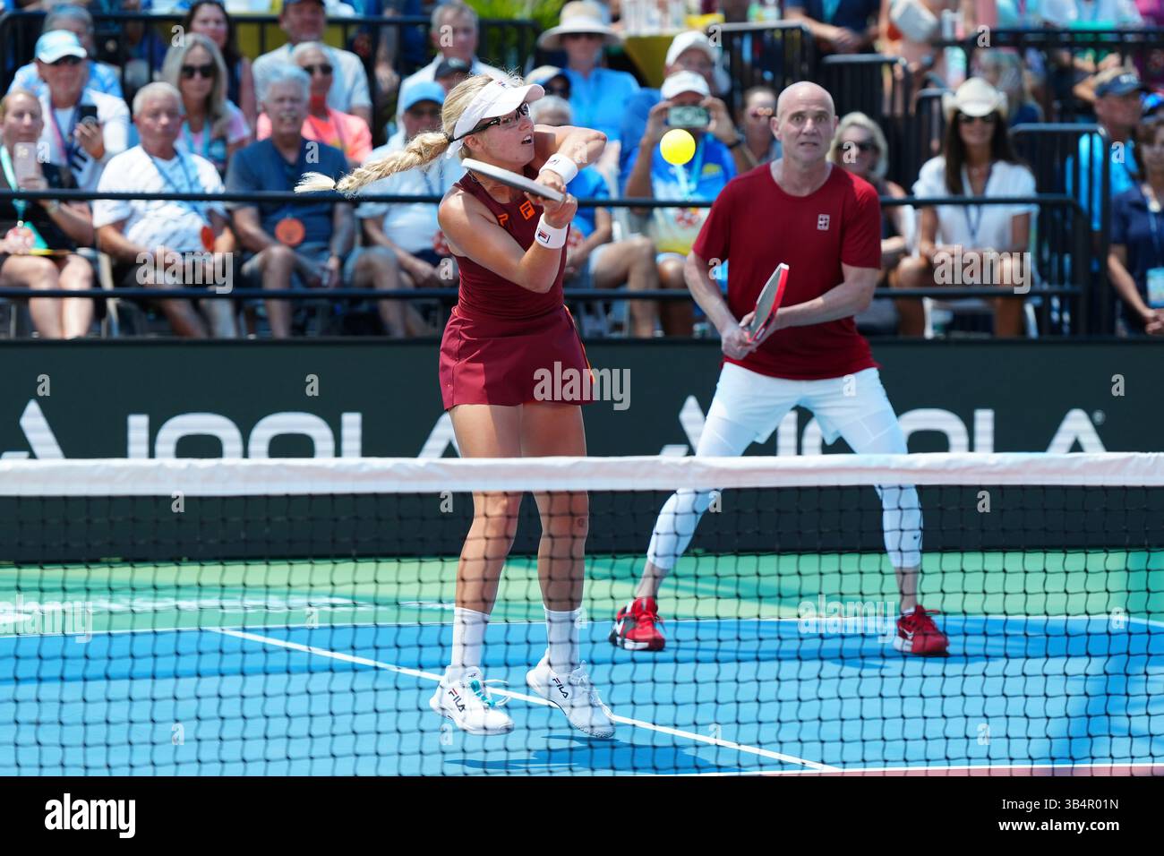 NAPLES, FL - APRIL 30: Anna Leigh Waters (USA) plays with partner Andre ...