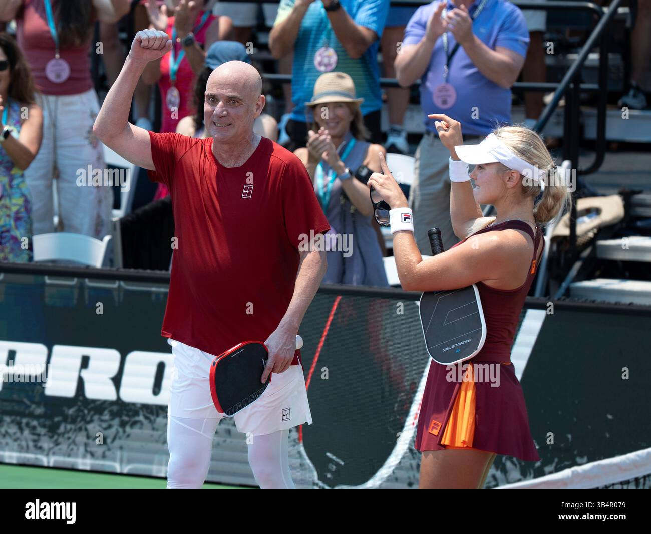 NAPLES, FL - APRIL 30: Andre Agassi (USA) celebrates his first ...
