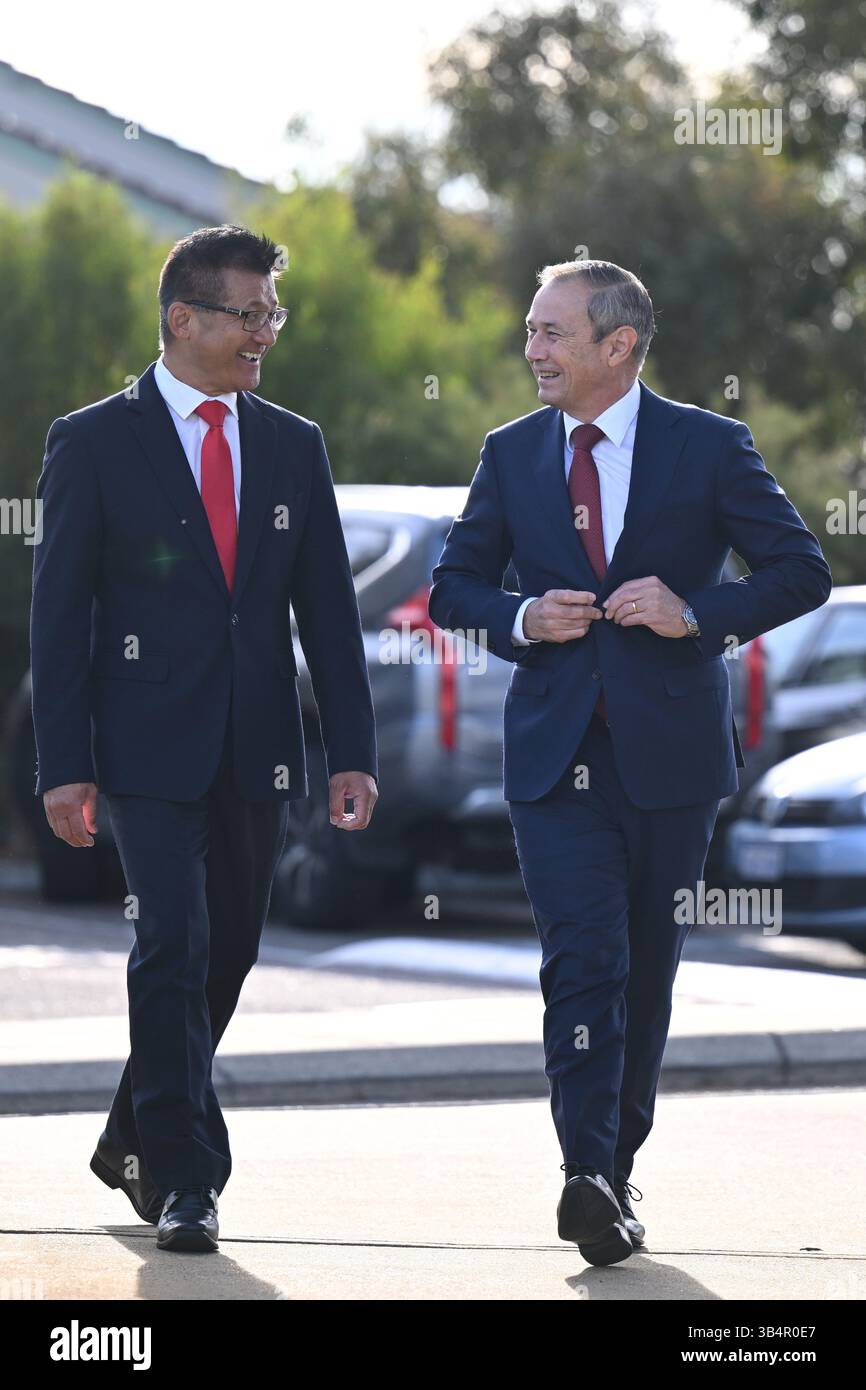Perth, Australia. 01st May, 2025. WA Premier Roger Cook and Labor ...