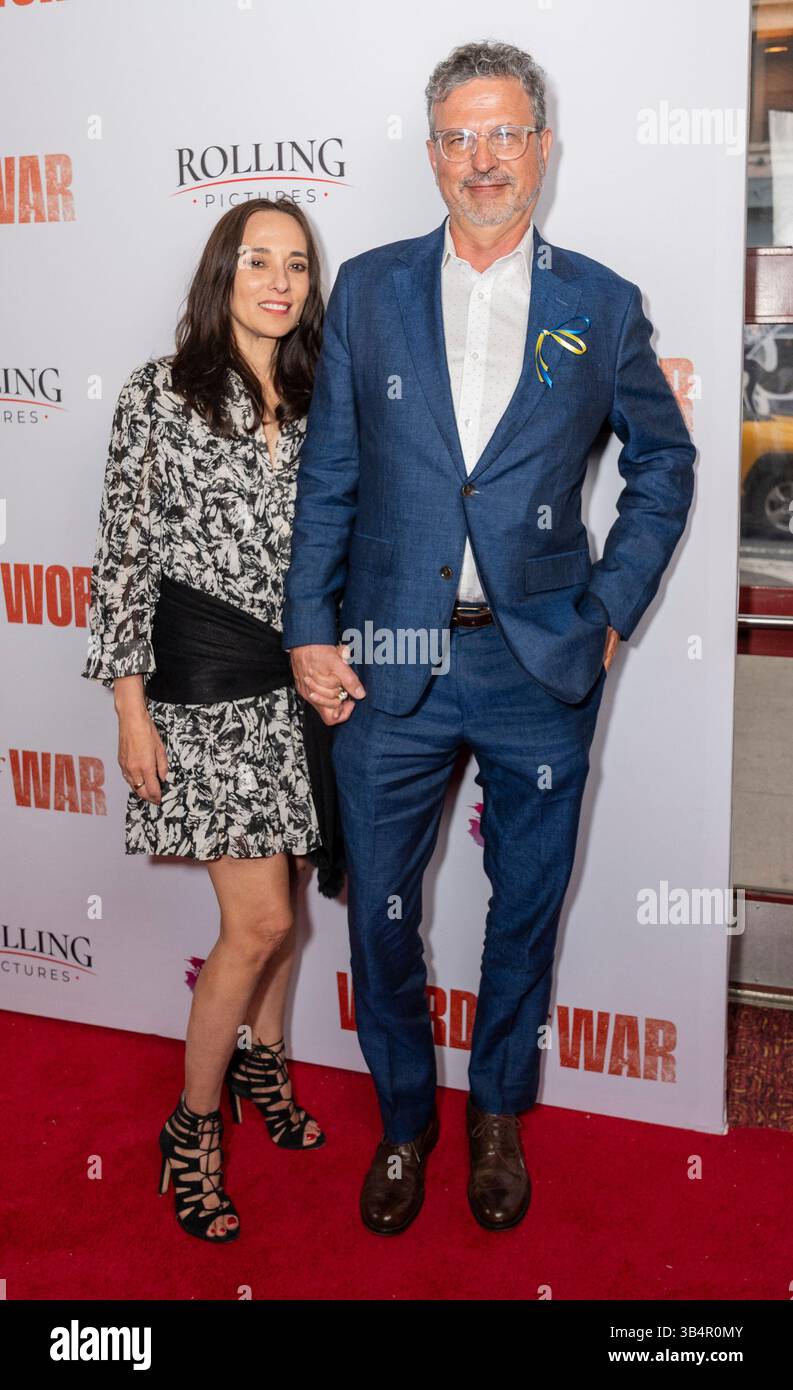 New York, NY, April 30, 2025: Eric Poppen (R) attends premiere of ...