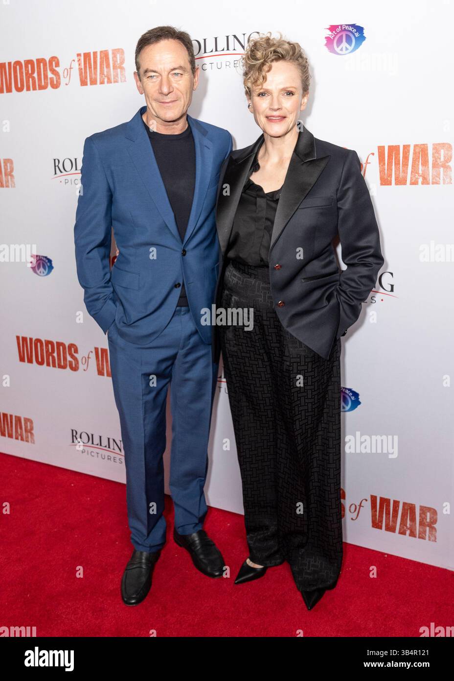 New York, NY, April 30, 2025: Jason Isaacs and Maxine Peake attend ...