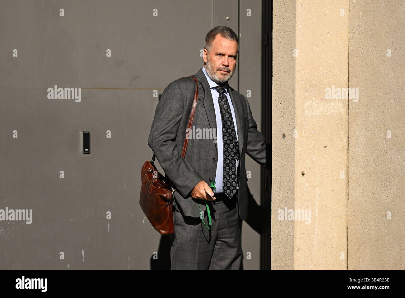Morwell, Australia. 01st May, 2025. Lawyer Bill Doogue arrives to the ...