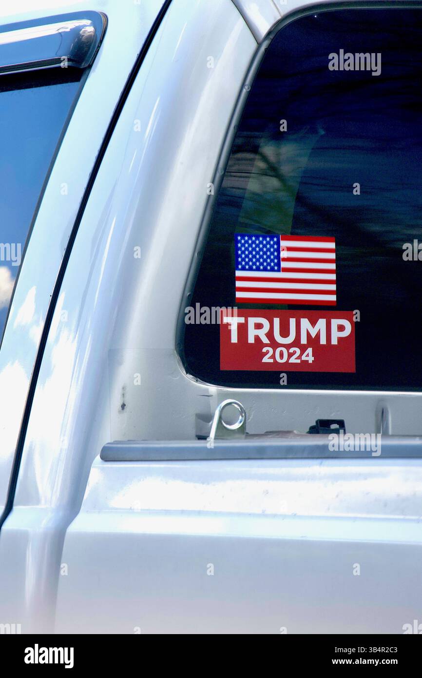 Fairfax County, Virginia, USA - April 16, 2025: Close-up of an American ...