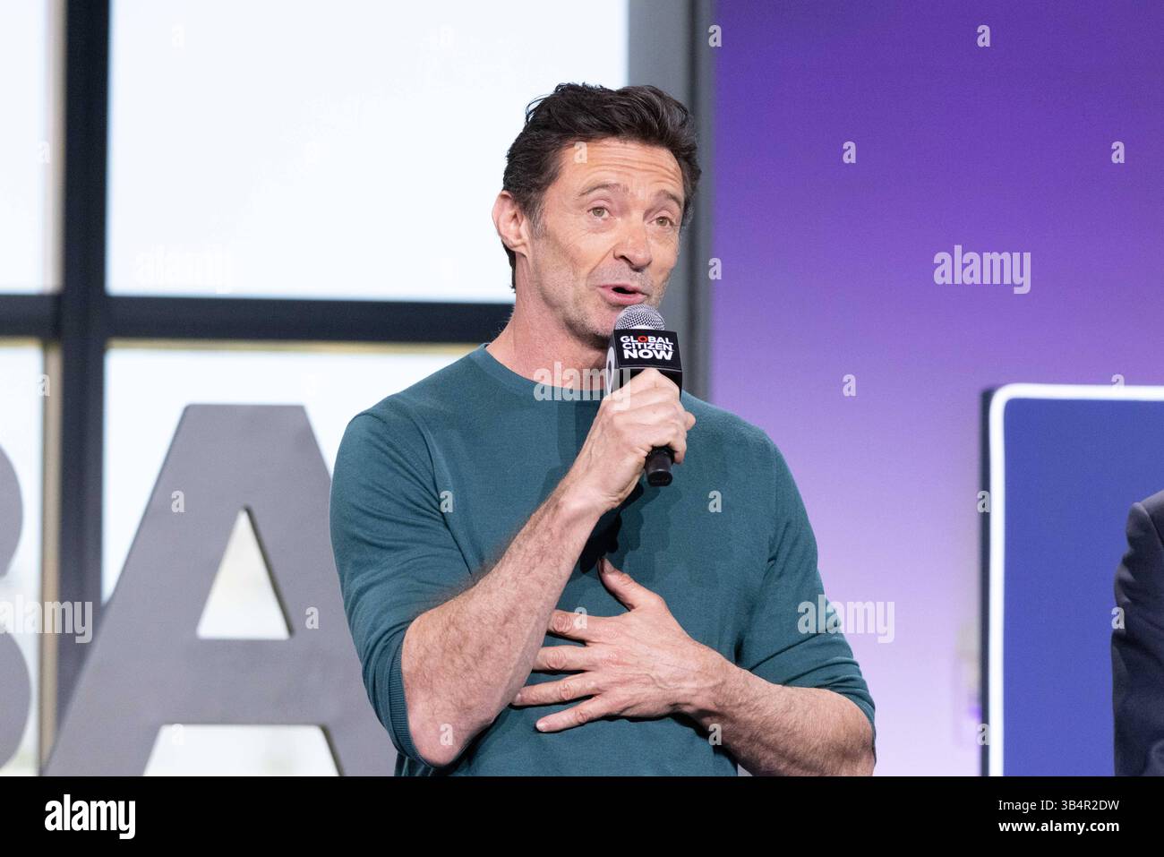 Global Citizen Now in New York Hugh Jackman during Global Citizen NOW ...