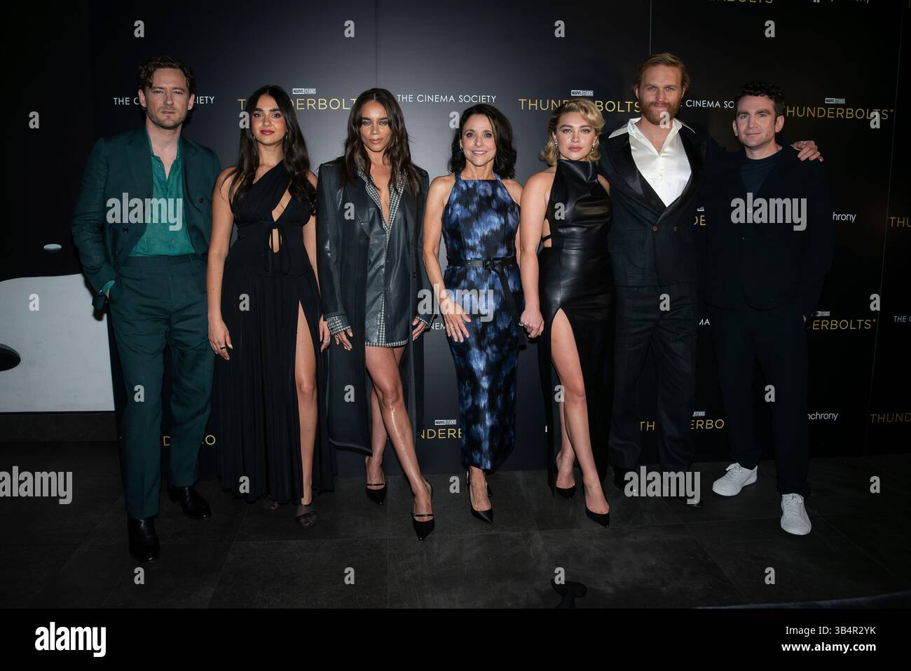 Lewis Pullman, from left, Geraldine Viswanathan, Hannah John-Kamen ...