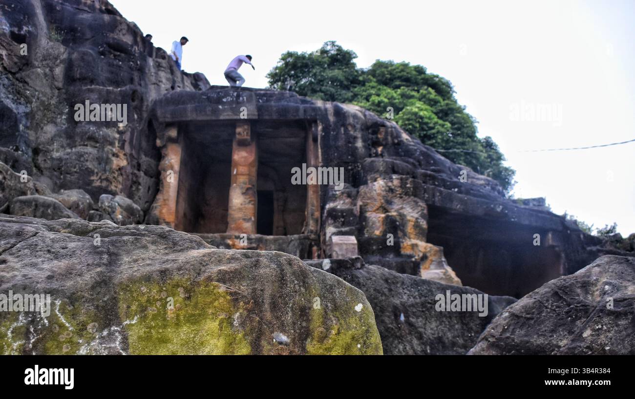 Cave of udaygiri in bhubaneswar odisha. Cave of udaygiri historical ...