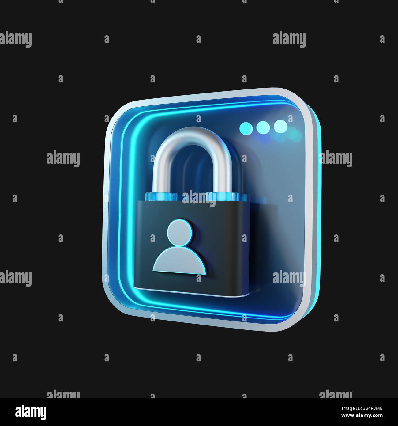 Security padlock icon fingerprint hi-res stock photography and images ...