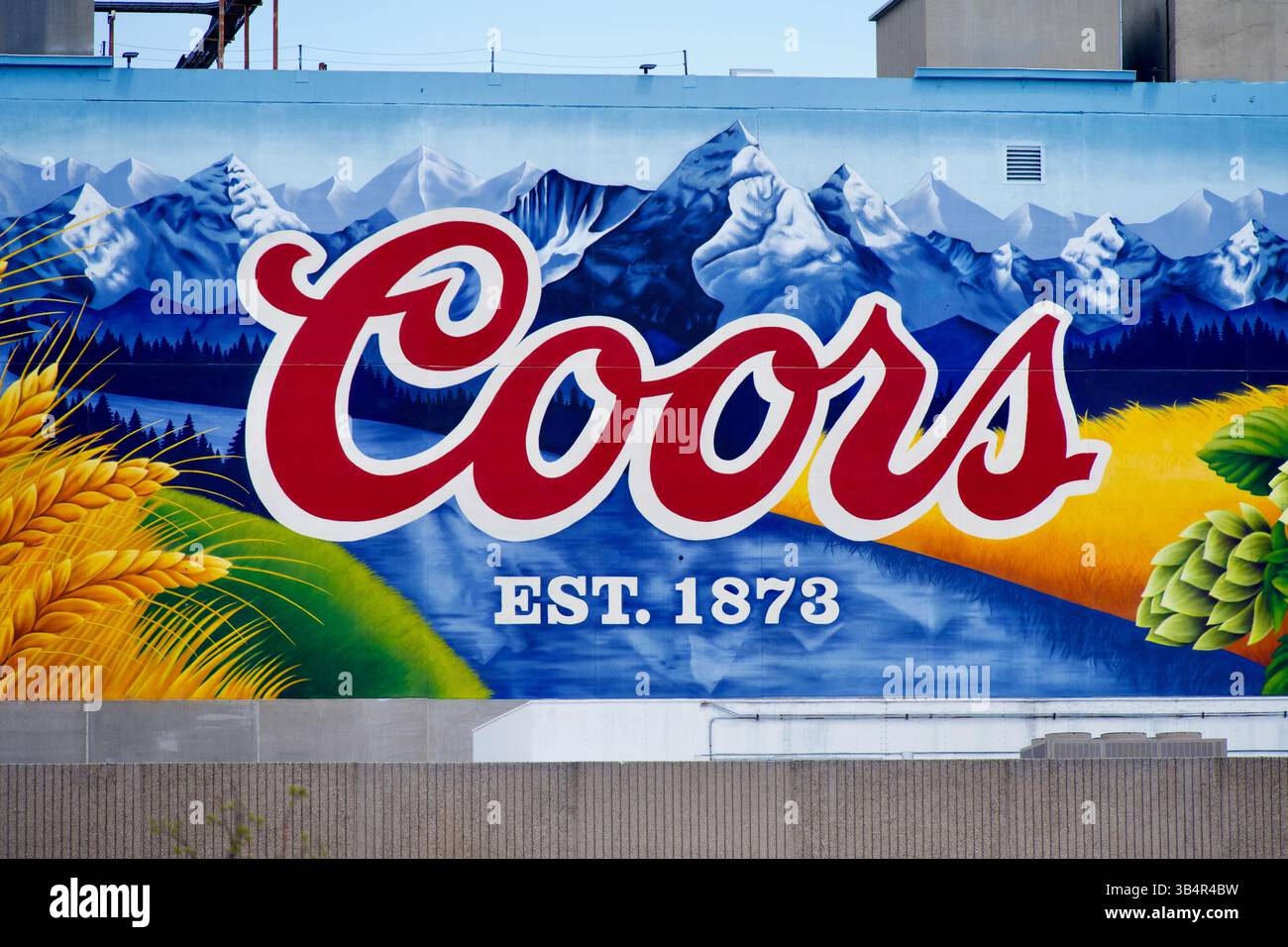 Golden, Colorado, USA - April 26, 2025: A vibrantly painted ...
