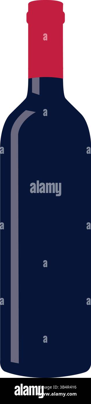 Wine bottle cut out Stock Vector Images - Alamy