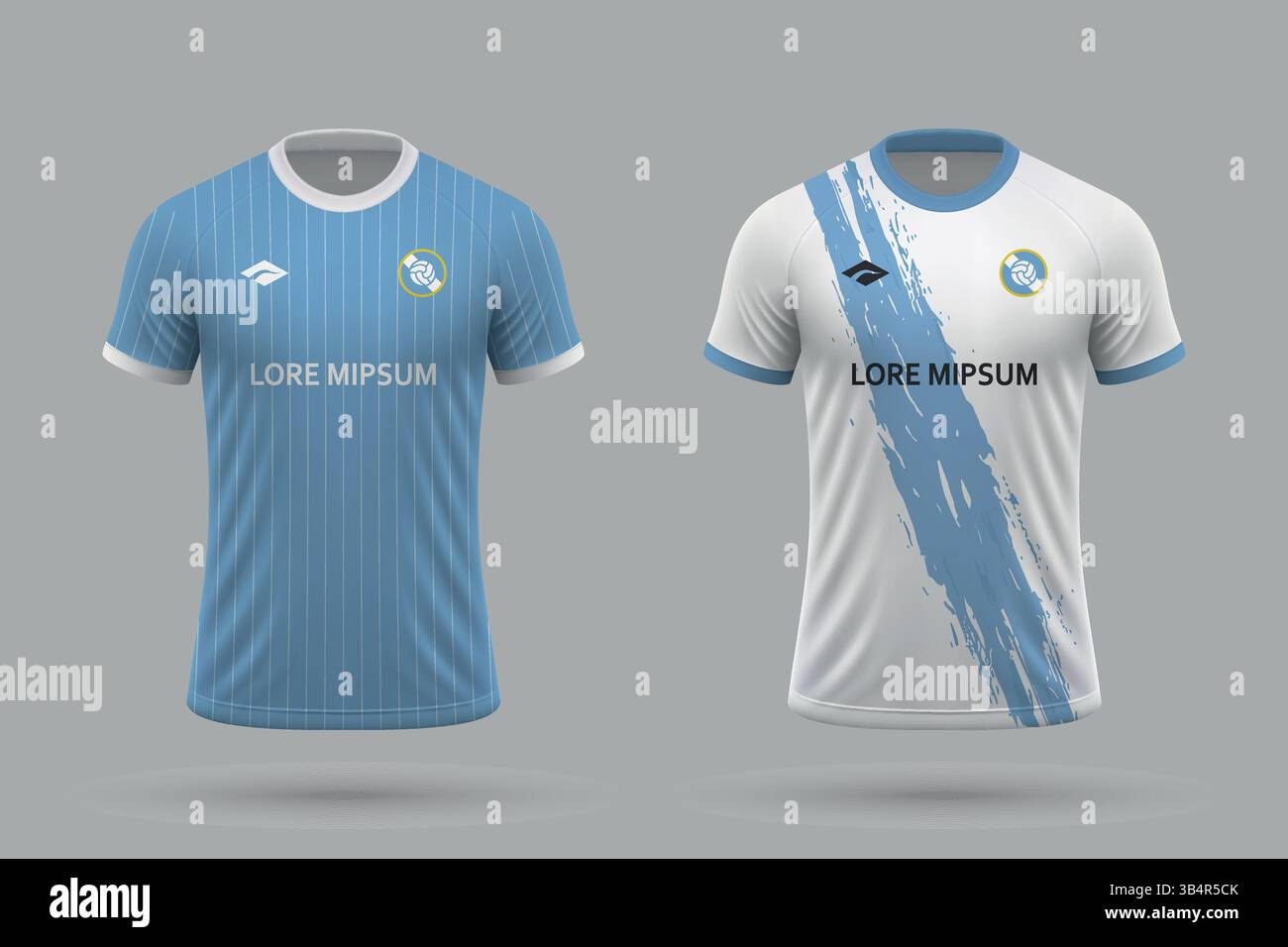 3d realistic soccer home and away jersey in Sporting Cristal style ...