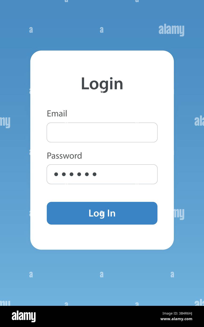 Input form hi-res stock photography and images - Alamy