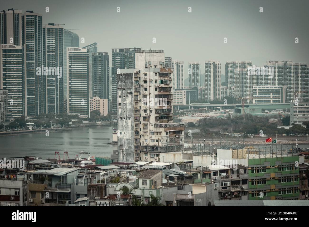 Aerial view of Macau city from the hill of Monte Fort Stock Photo - Alamy