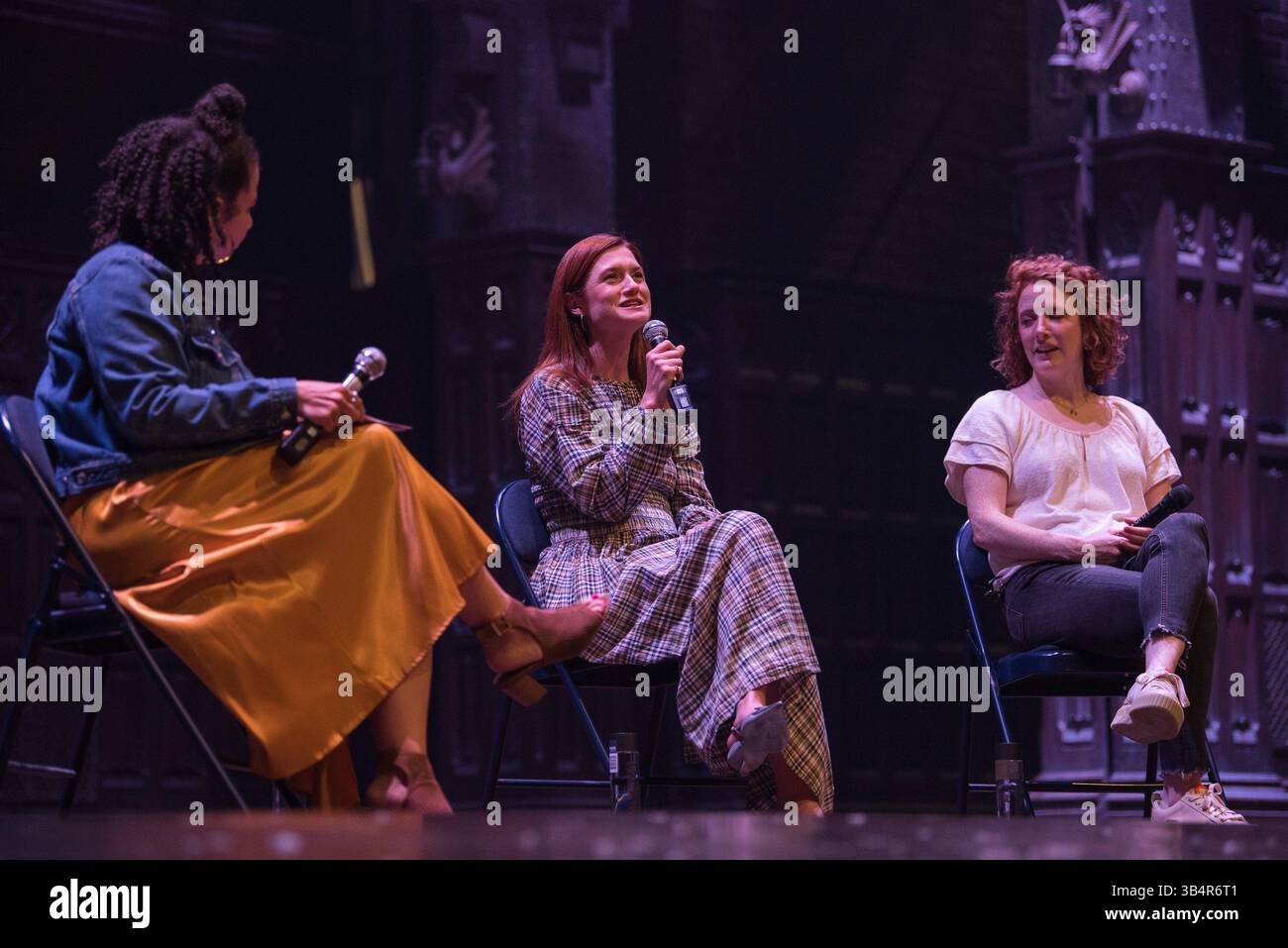 Felicia Fitzpatrick, Bonnie Wright, Sarah Killough at a public ...