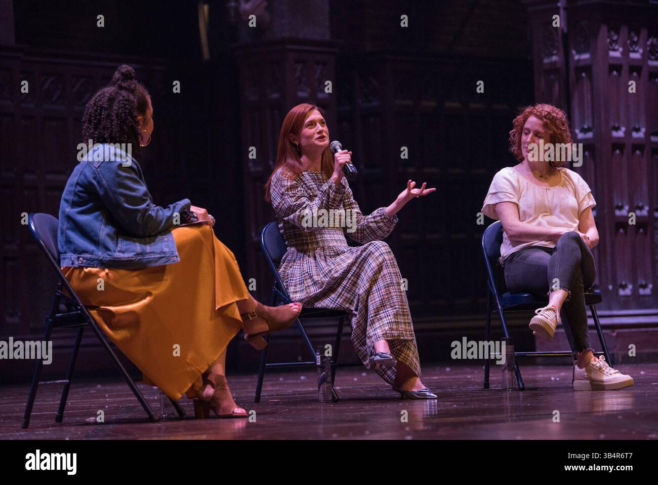 Felicia Fitzpatrick, Bonnie Wright, Sarah Killough at a public ...