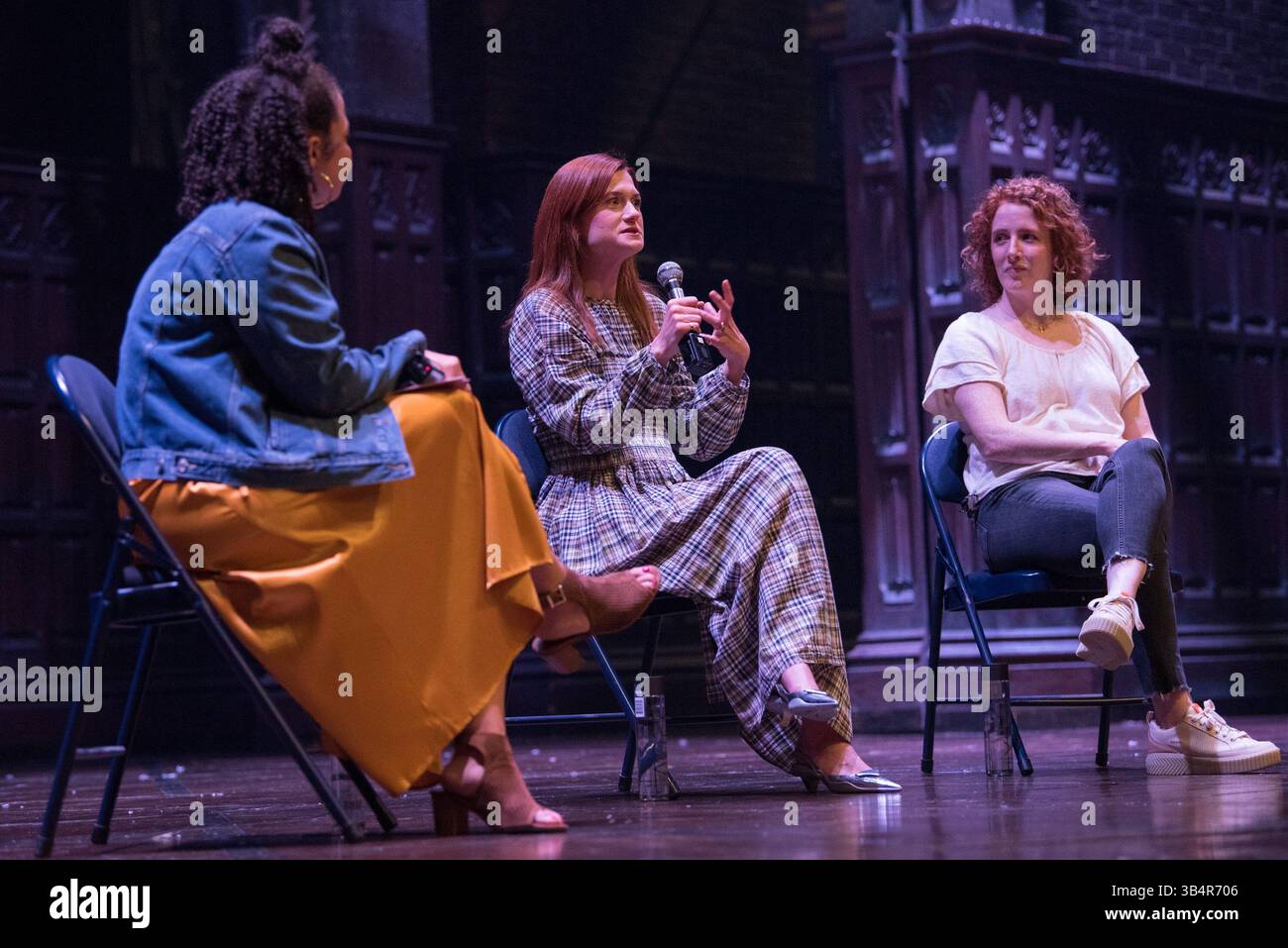Felicia Fitzpatrick, Bonnie Wright, Sarah Killough at a public ...