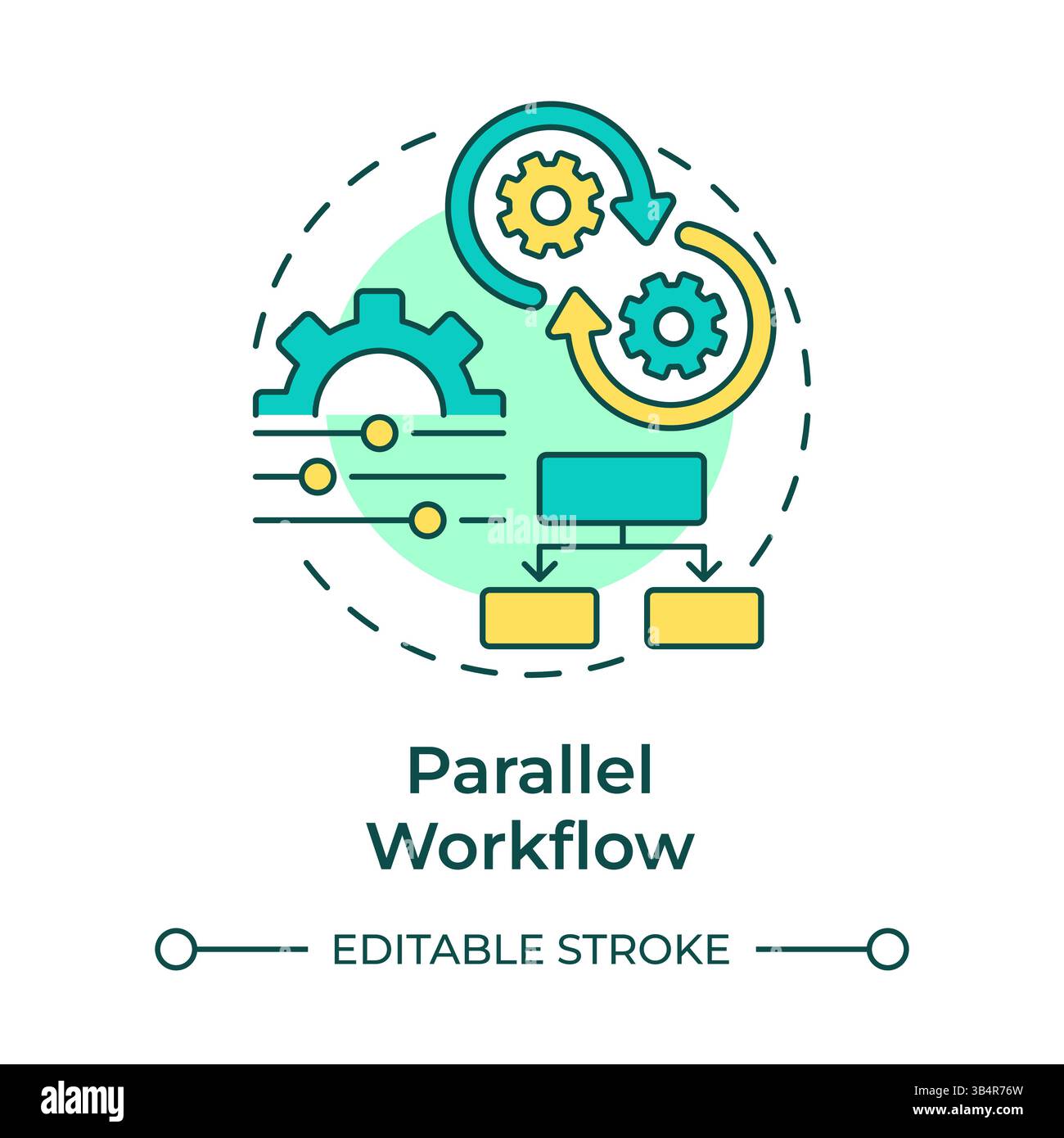 Parallel development Stock Vector Images - Alamy