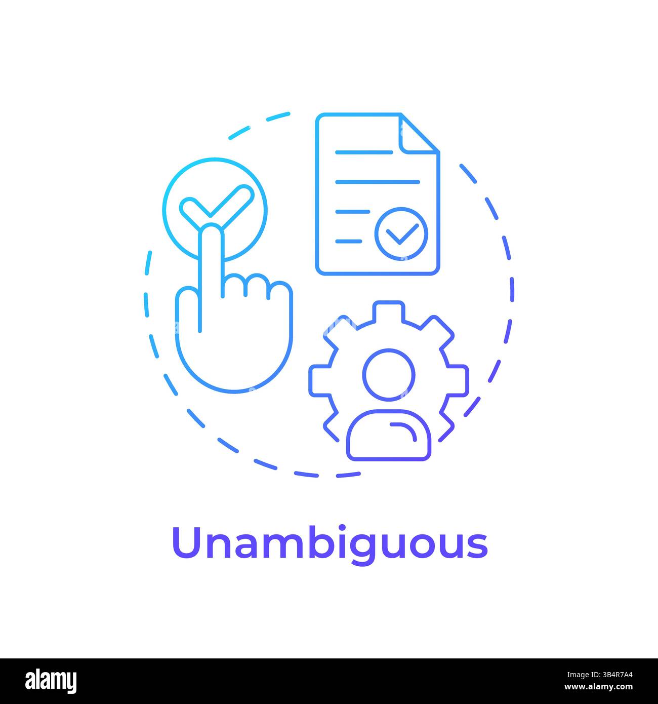 Unambiguous illustration Stock Vector Images - Alamy