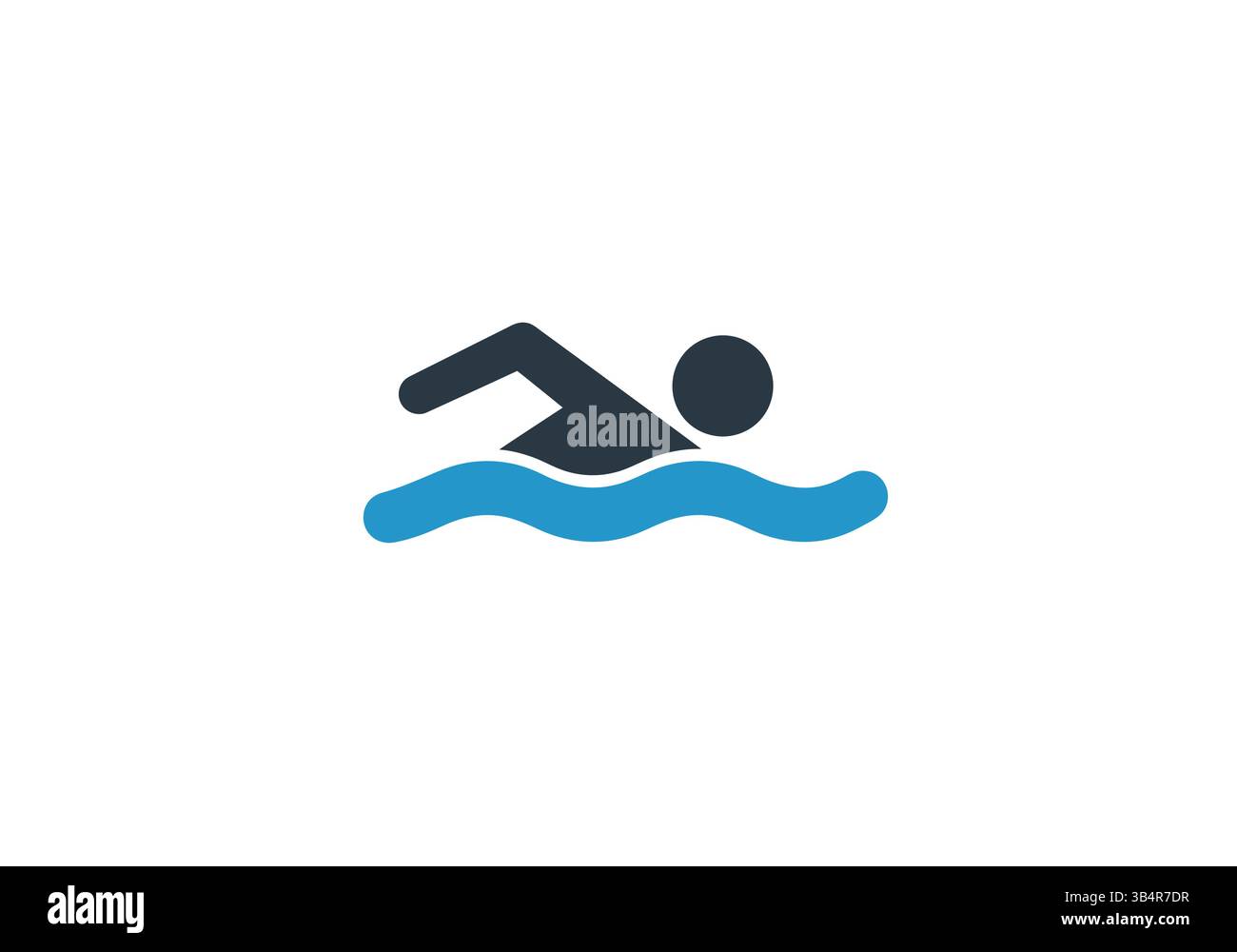 Professional swimming emblem hi-res stock photography and images - Alamy