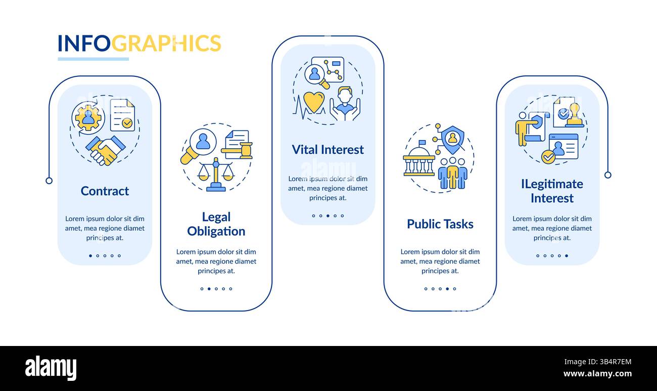 Legal bases rectangle infographic vector Stock Vector Image & Art - Alamy