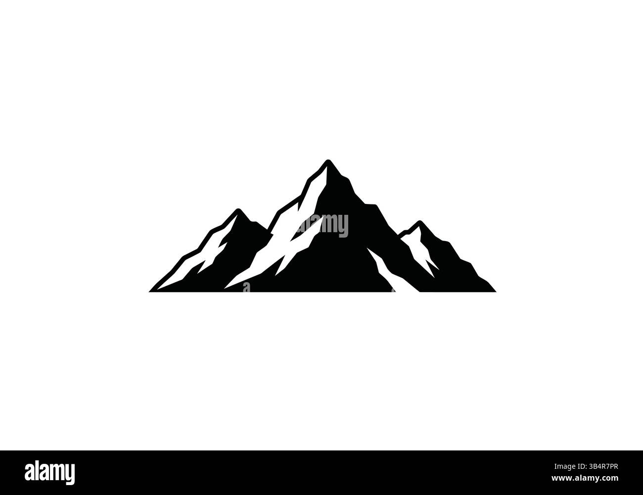 Rugged mountain backdrop Stock Vector Images - Alamy