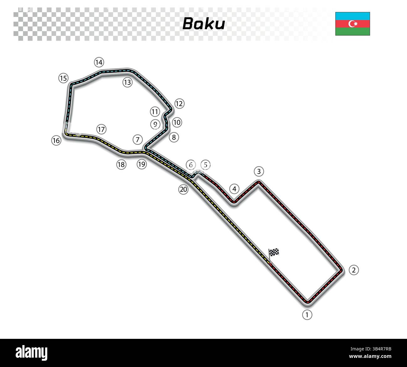 Azerbaijan map zoom Stock Vector Images - Alamy