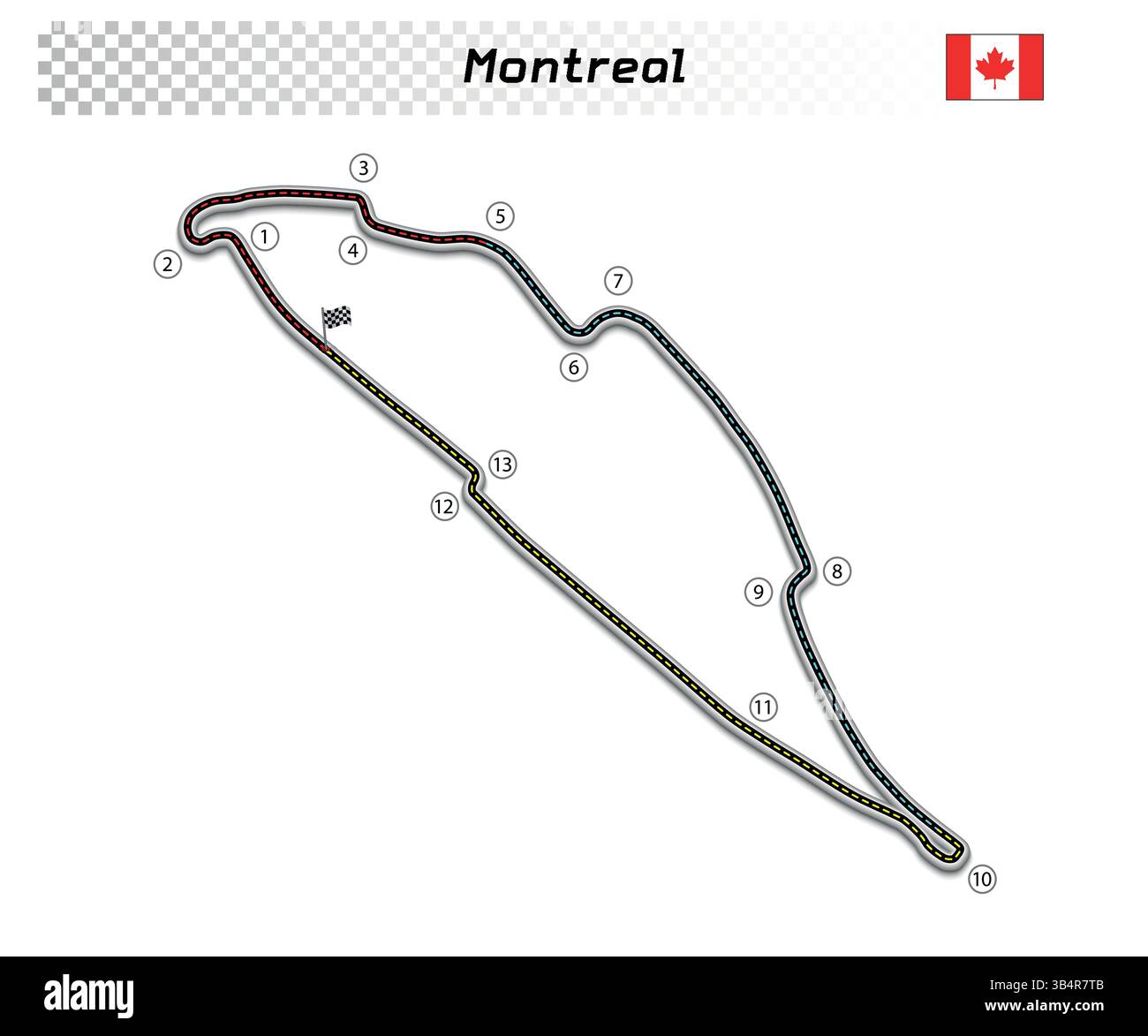 Canadian grand prix view Stock Vector Images - Alamy