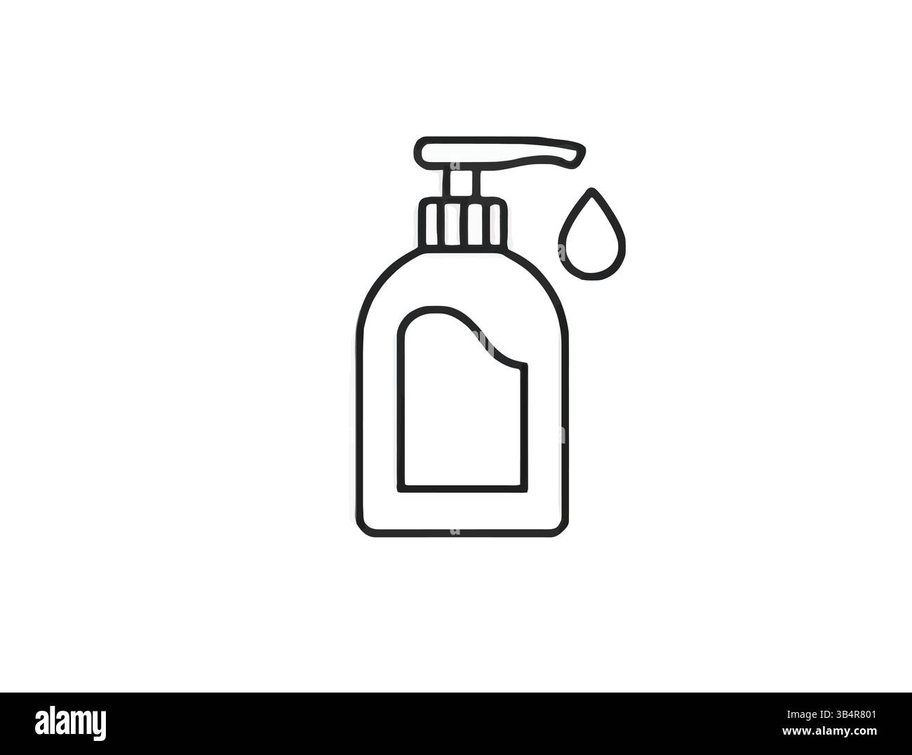 Liquid Soap Dispenser Icon – Hygiene and Personal Care Symbol Stock ...