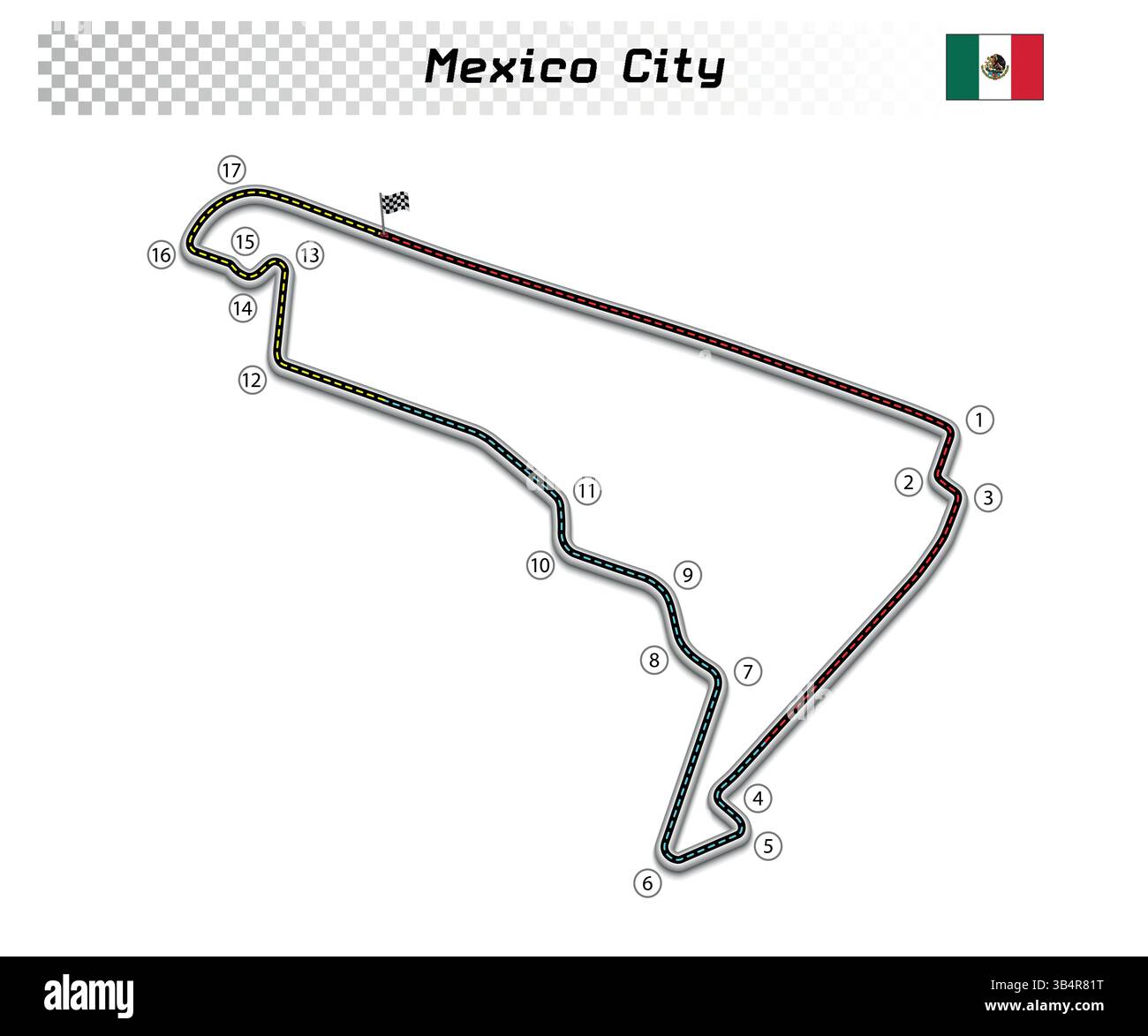 Mexico City circuit for motorsport and autosport. Mexico grand prix ...