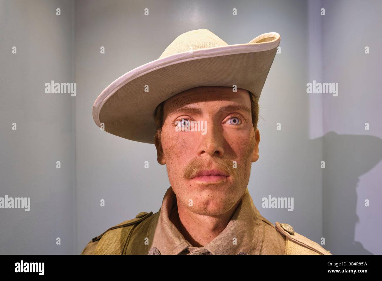 Detail of a typical ANZAC officer with hat, headgear. At Epic Promotion ...
