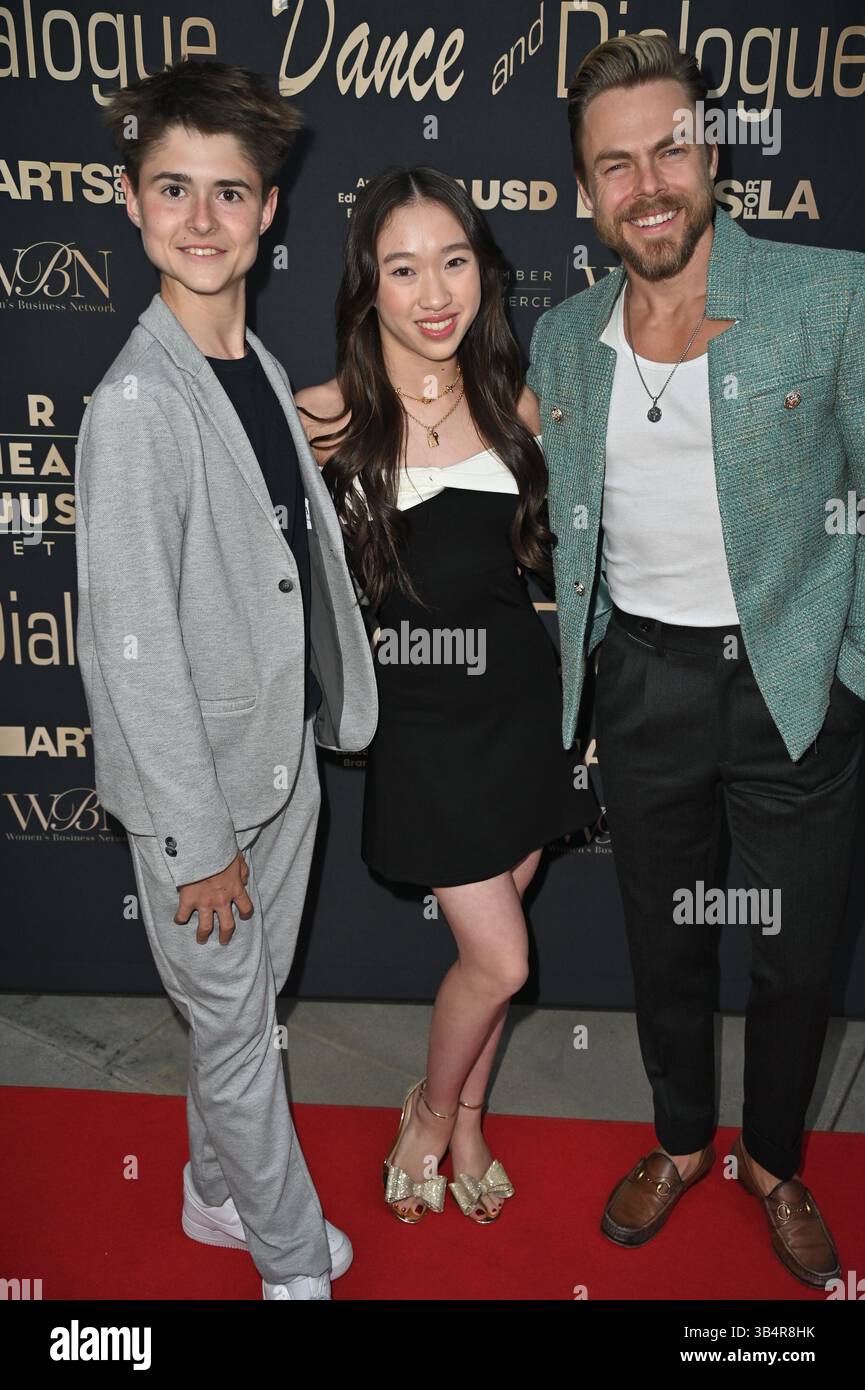 Los Angeles, CA USA - April 30, 2025: Daniil Babenko, Reagan To, Derek ...