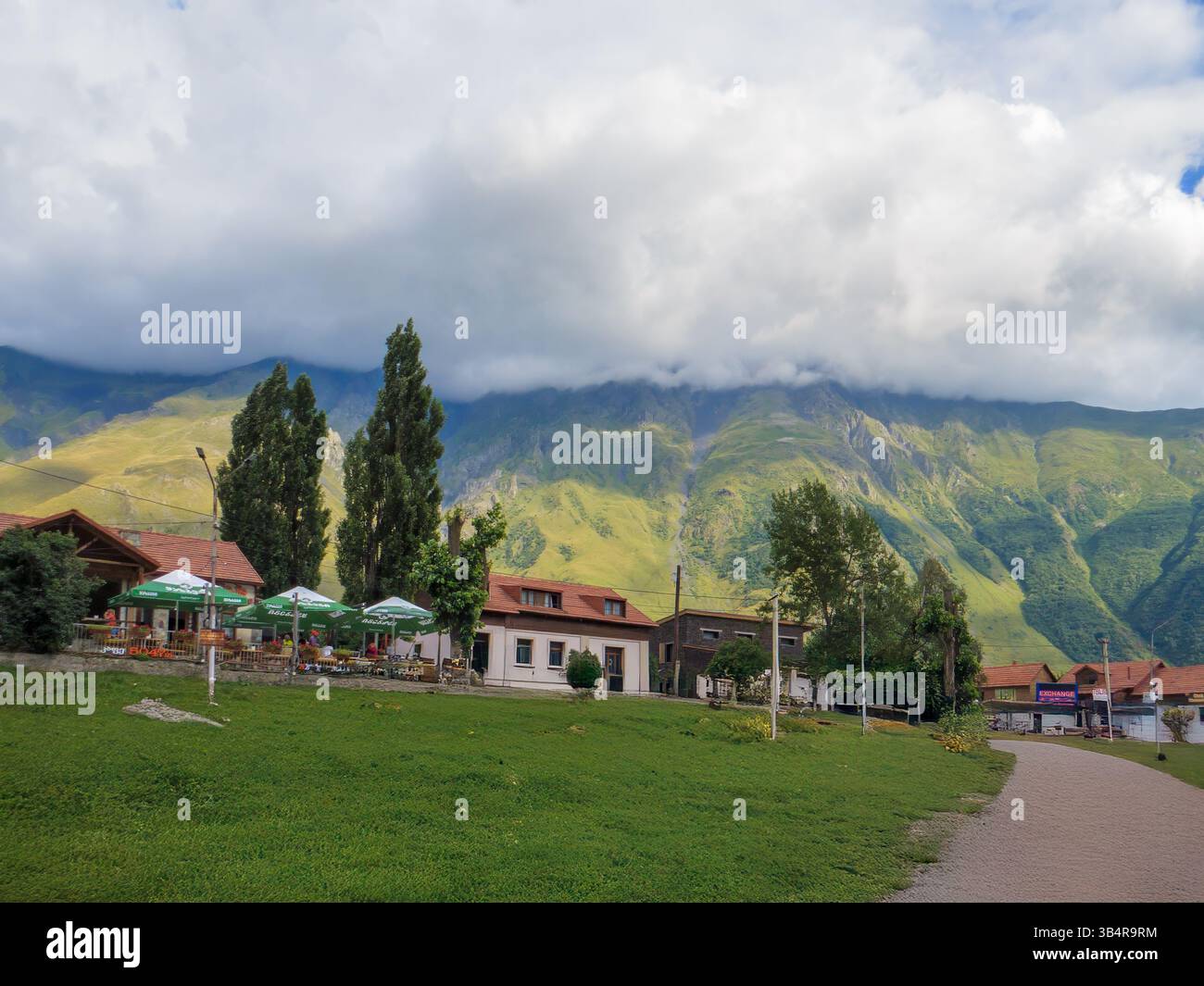 Stepantsminda, Georgia. Stepantsminda Hotel and Restaurant on Alexander ...