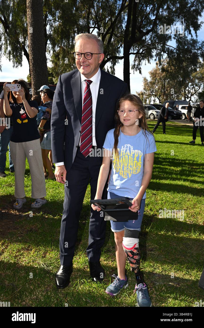 Perth, Australia. 01st May, 2025. Australian Prime Minister Anthony ...