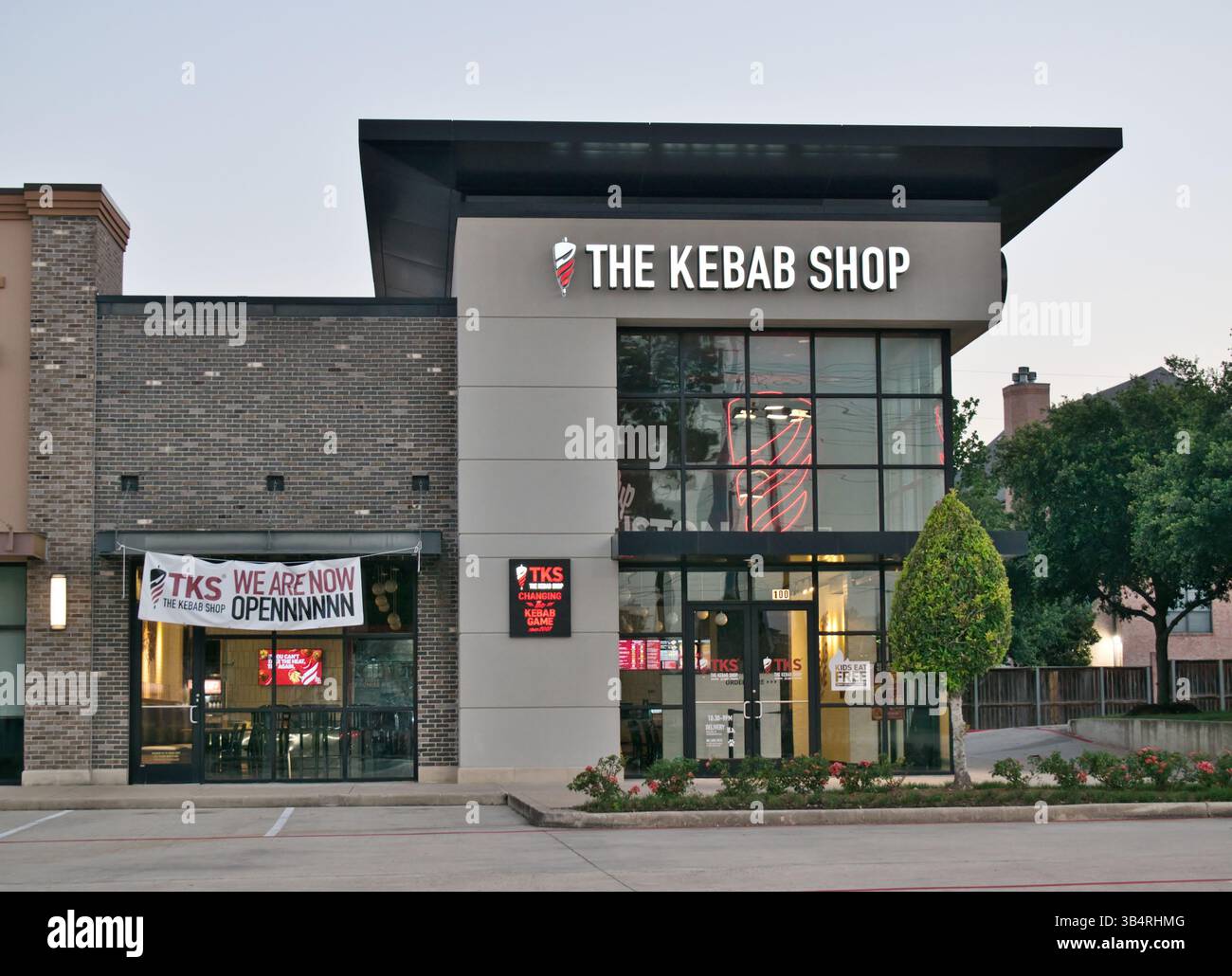 Houston, Texas USA 06-16-2024: The Kebab Shop restaurant business ...