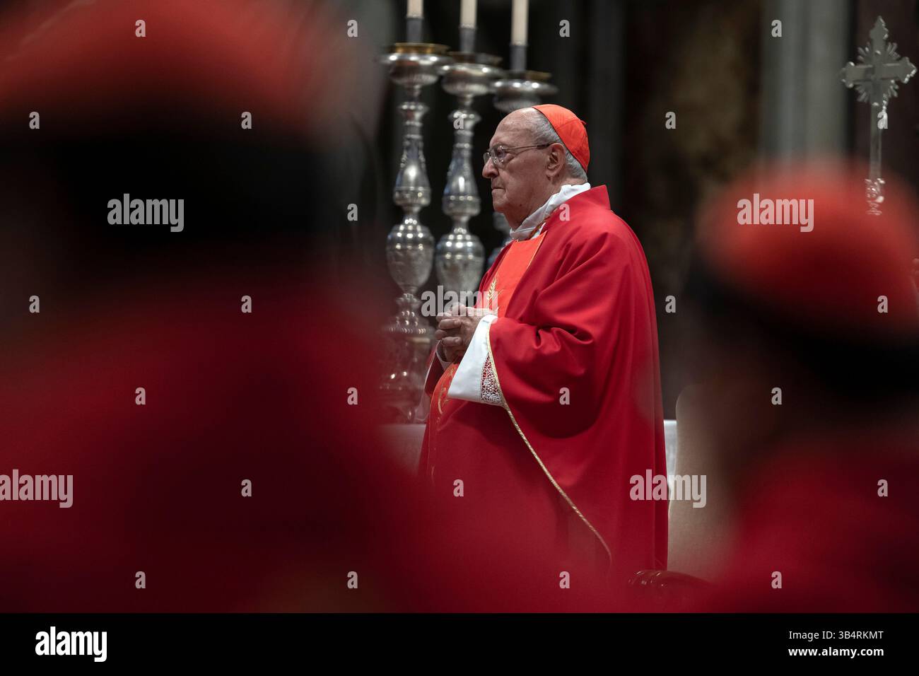 Vatican City, Vatican, 30 April 2025. Cardinal Leonardo Sandri leadsa ...