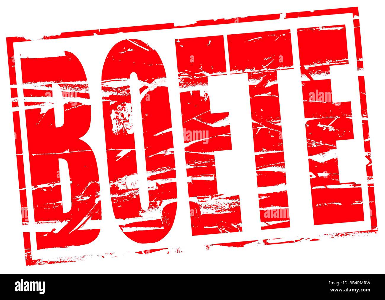Digital composite. Rode rubberen stempel effect - Boete Red rubber ...
