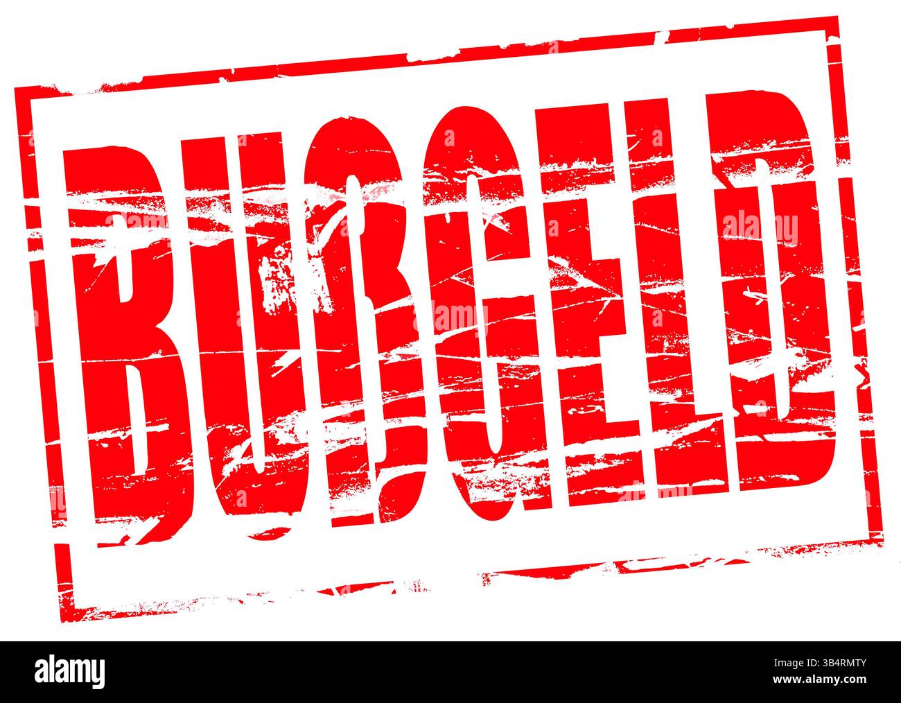 Digital composite. Red rubber stamp effect - Fine German punishment ...