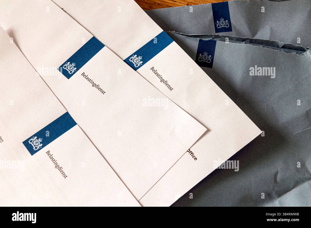 General stock. Letters from the Dutch Tax office Belastingdienst with ...