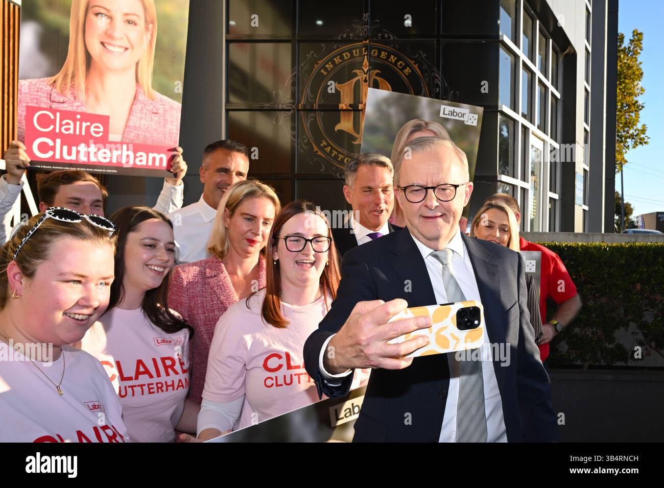 Adelaide, Australia. 01st May, 2025. Australian Prime Minister Anthony ...