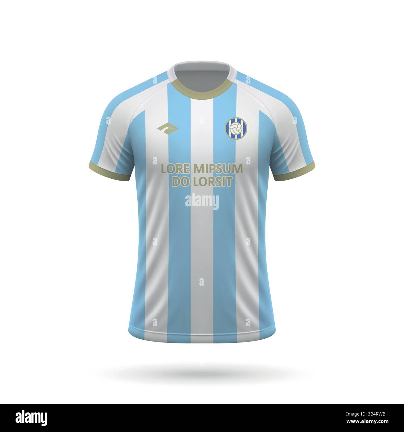 3d realistic soccer jersey in Atletico Tucuman style, football club ...