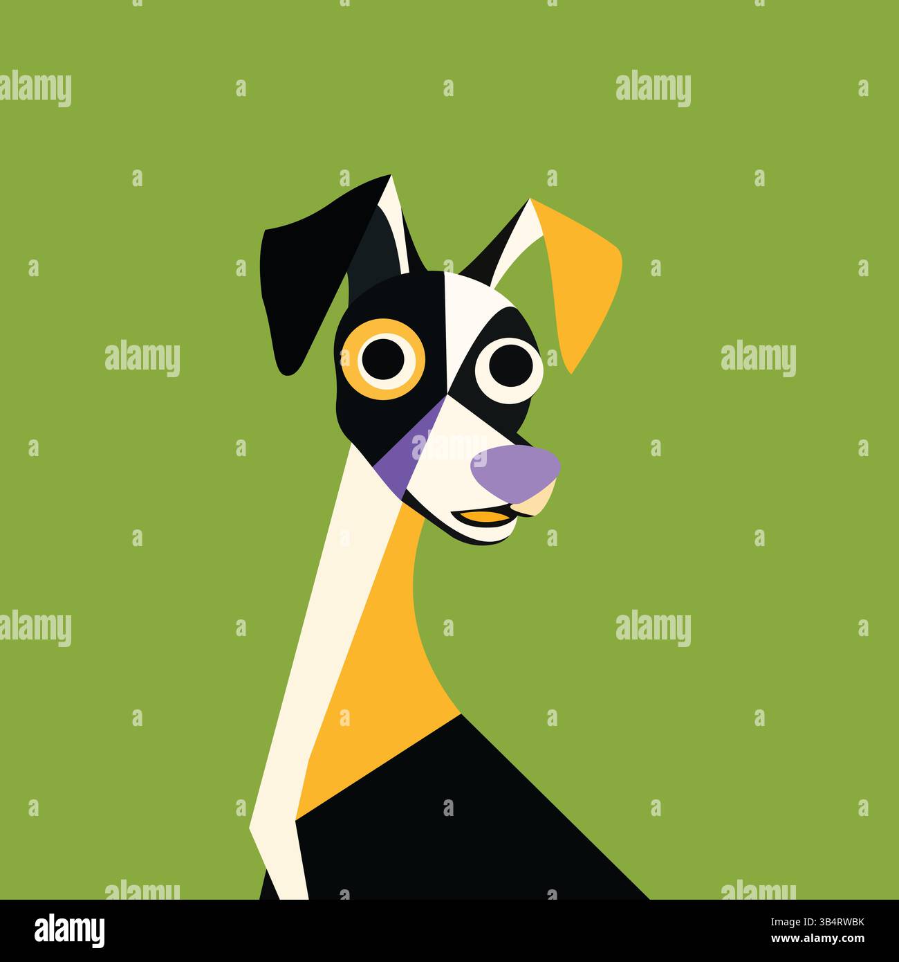 Colorful Abstract Geometric Low Poly Pop Art Dog Illustration Stock ...