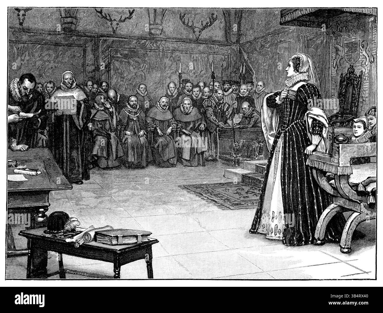 Fotheringhay mary queen scots Black and White Stock Photos & Images - Alamy