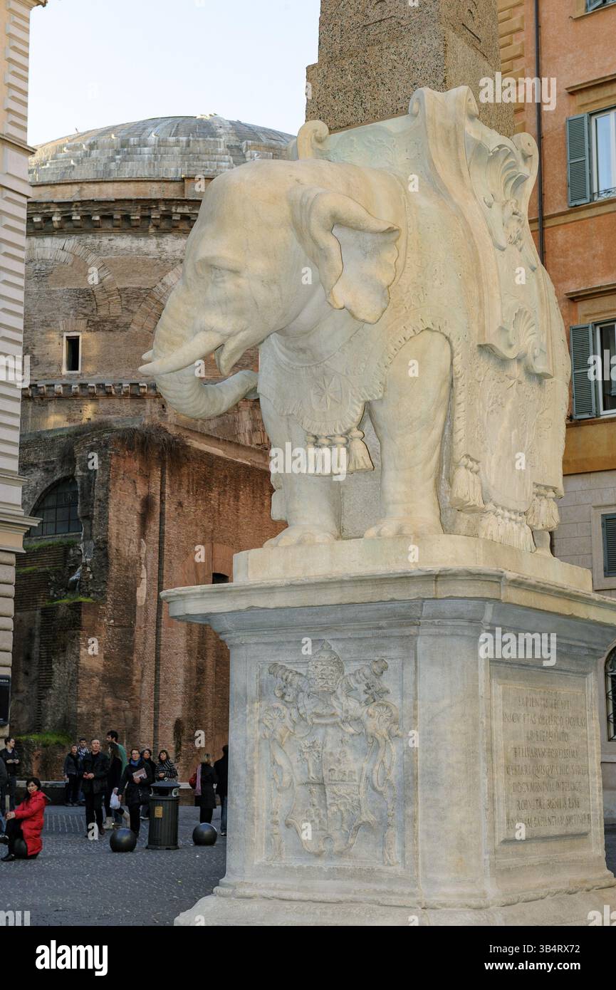 Elephant designed by Gian Lorenzo Bernini commissioned by Ercole ...