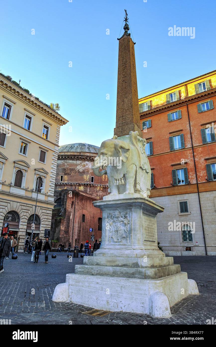 Elephant designed by Gian Lorenzo Bernini, commissioned by Ercole ...