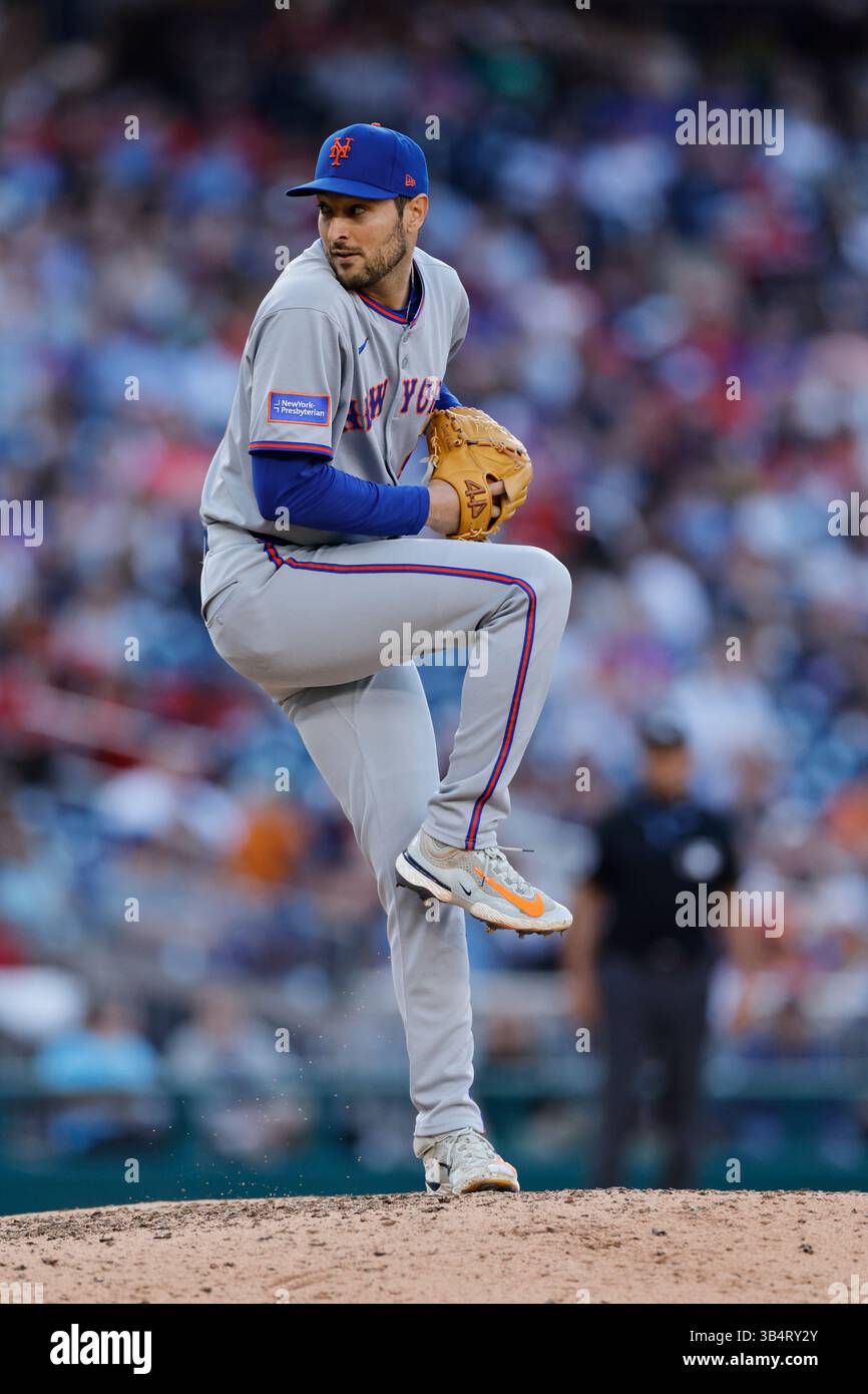 WASHINGTON, DC - APRIL 26: New York Mets pitcher Danny Young (81 ...