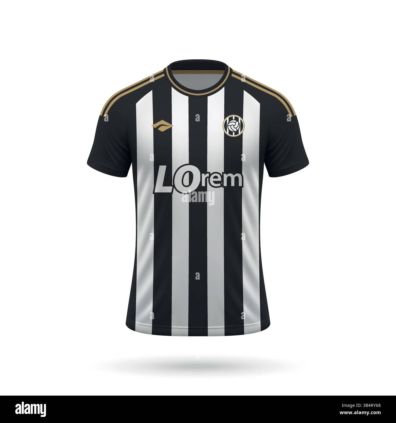 3d realistic soccer jersey in Atletico Mineiro style, football club ...