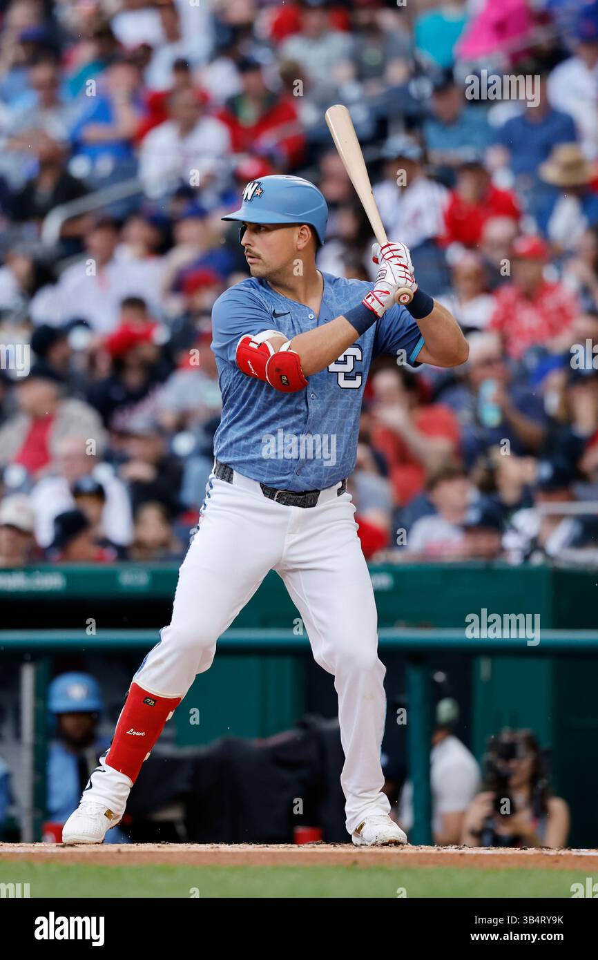 WASHINGTON, DC - APRIL 26: Washington Nationals first baseman Nathaniel ...