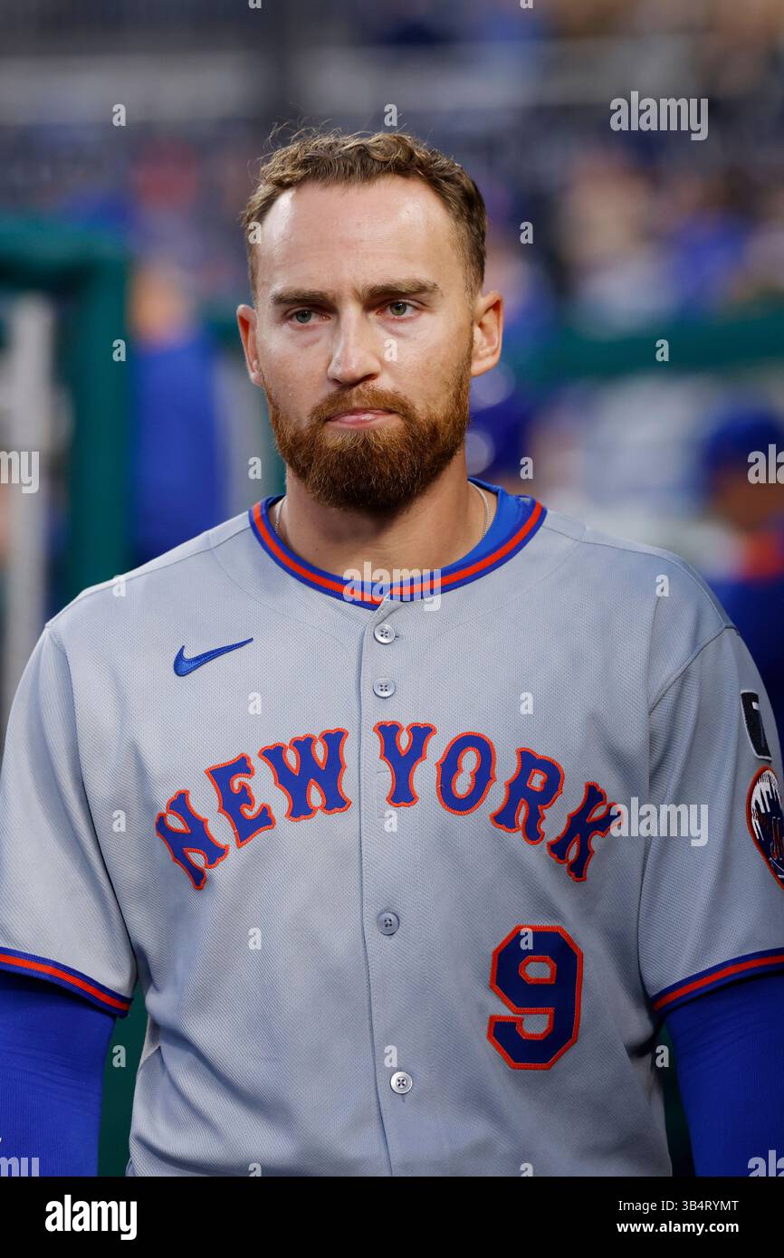 WASHINGTON, DC - APRIL 26: New York Mets outfielder Brandon Nimmo (9 ...