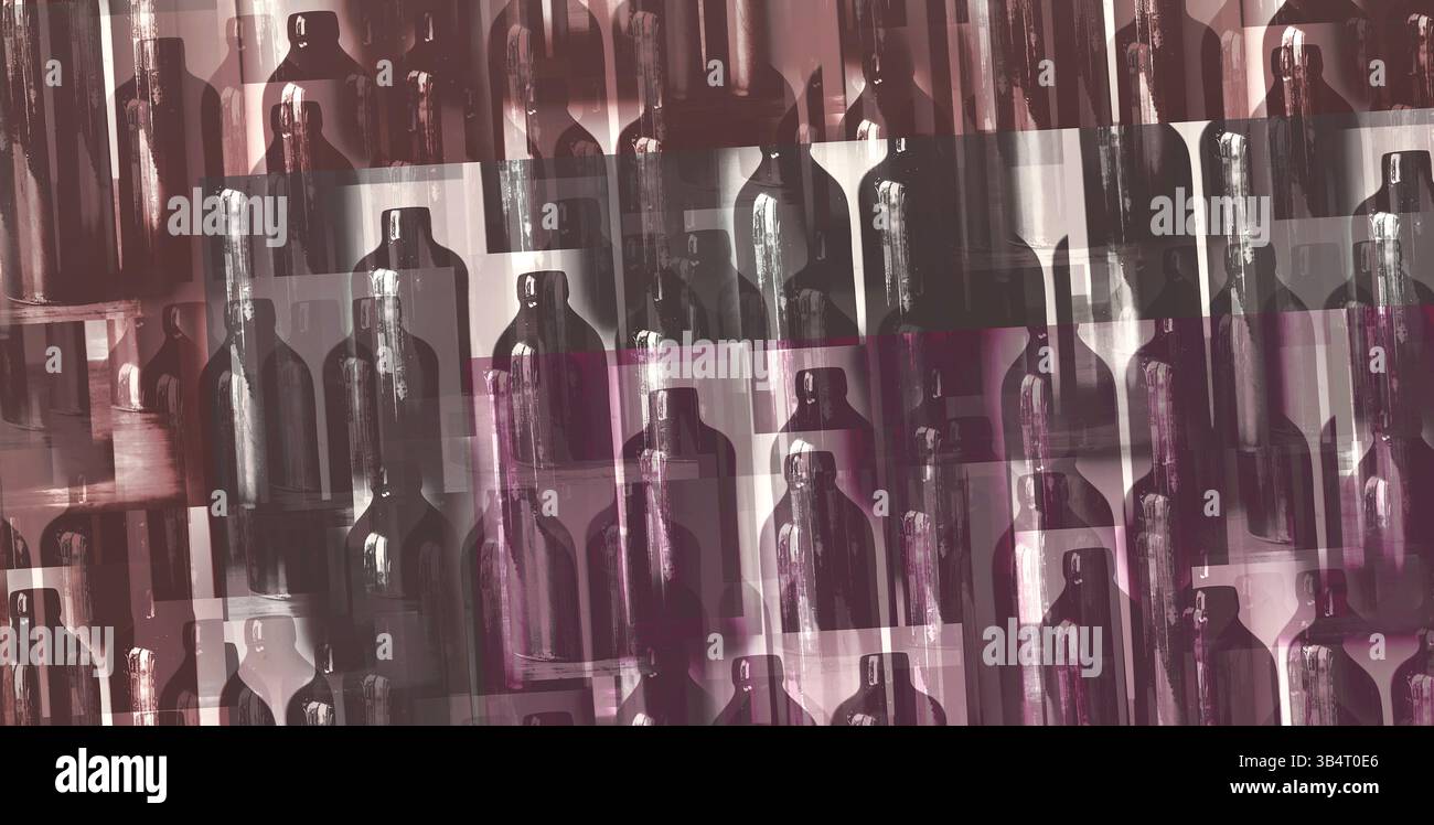 Glass bottles optical illusion hi-res stock photography and images - Alamy